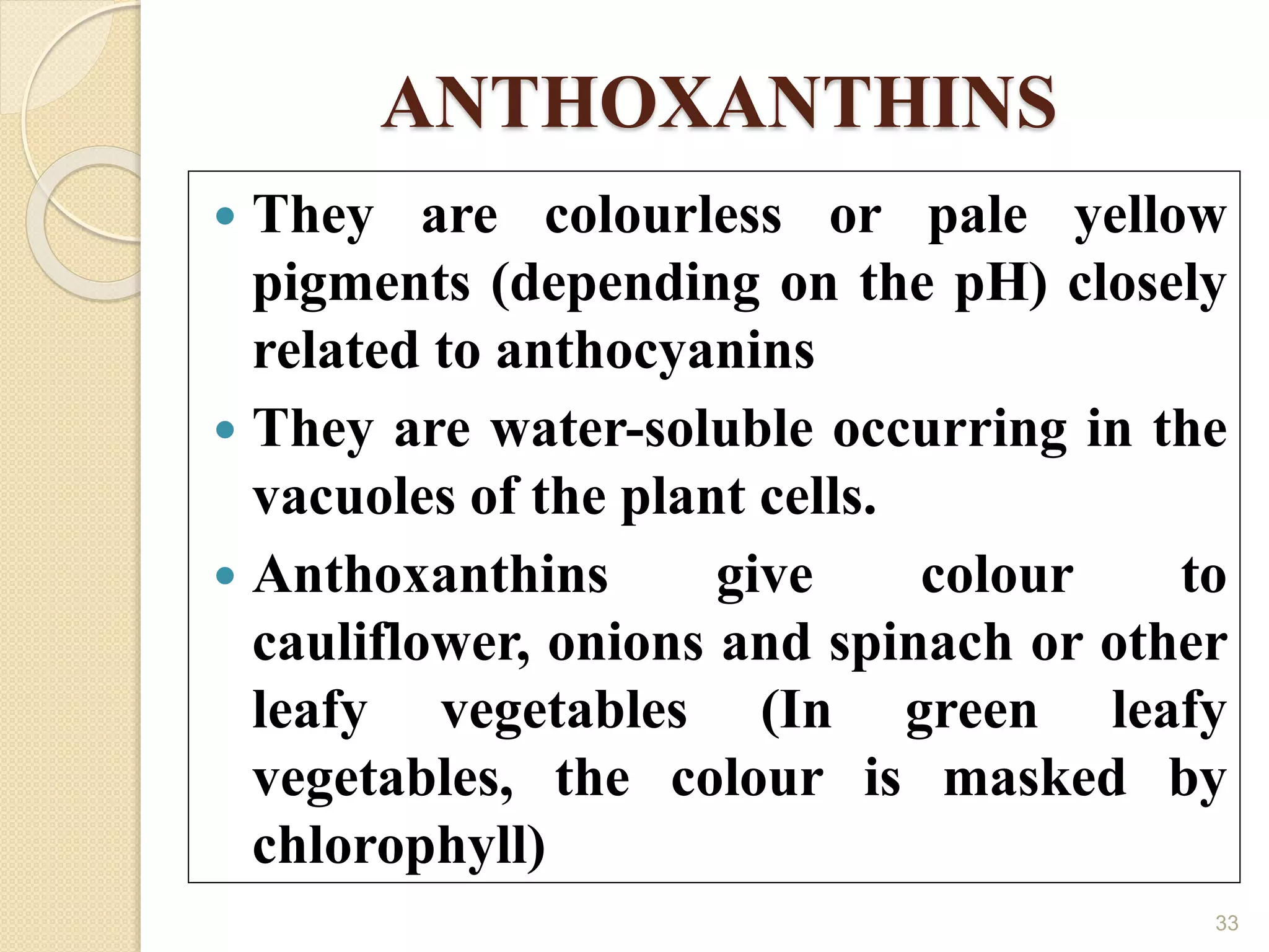 Vegetable pigments | PPTX