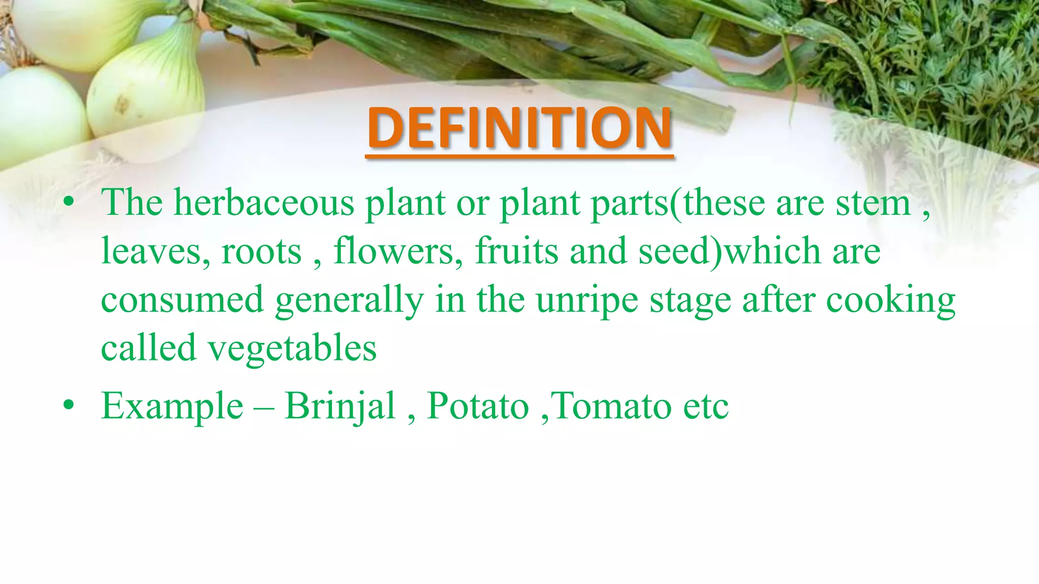 Vegetables | PPTX