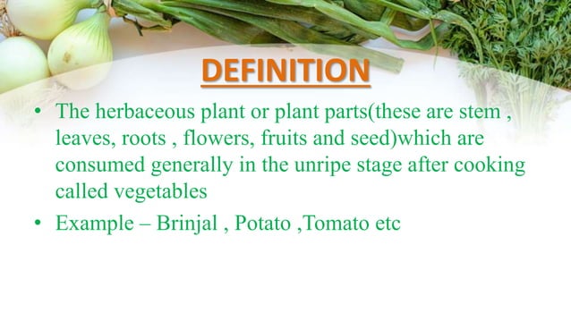 Vegetables | PPTX | Gardening | Home & Garden