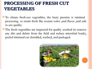 Vegetable processing | PPT