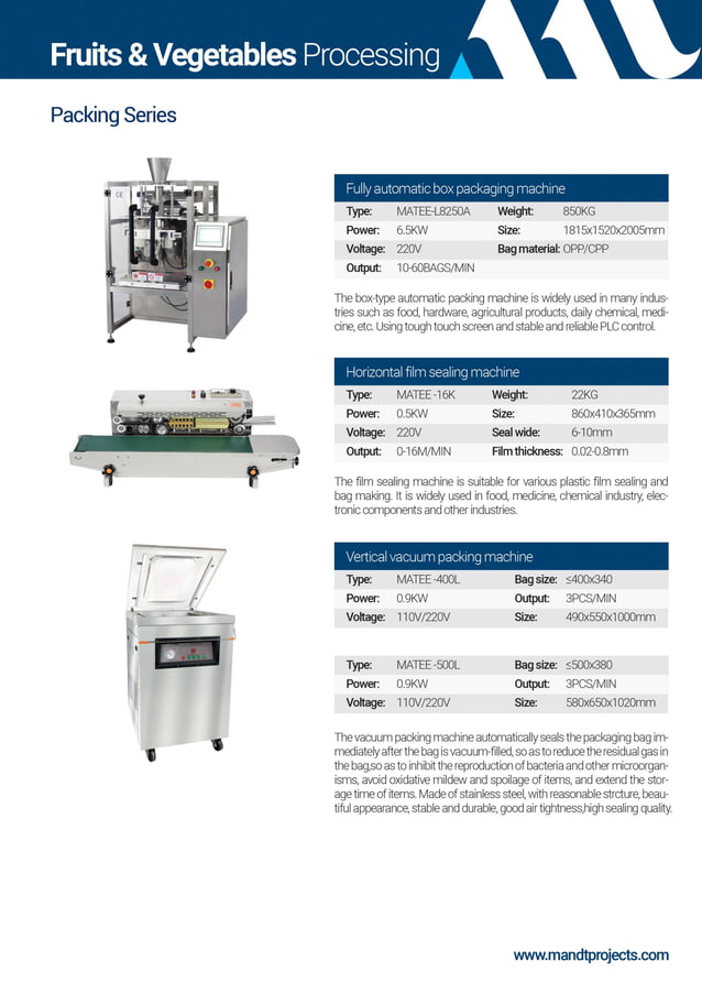 Fruits and Vegetable Processing Line Catalogue.pdf