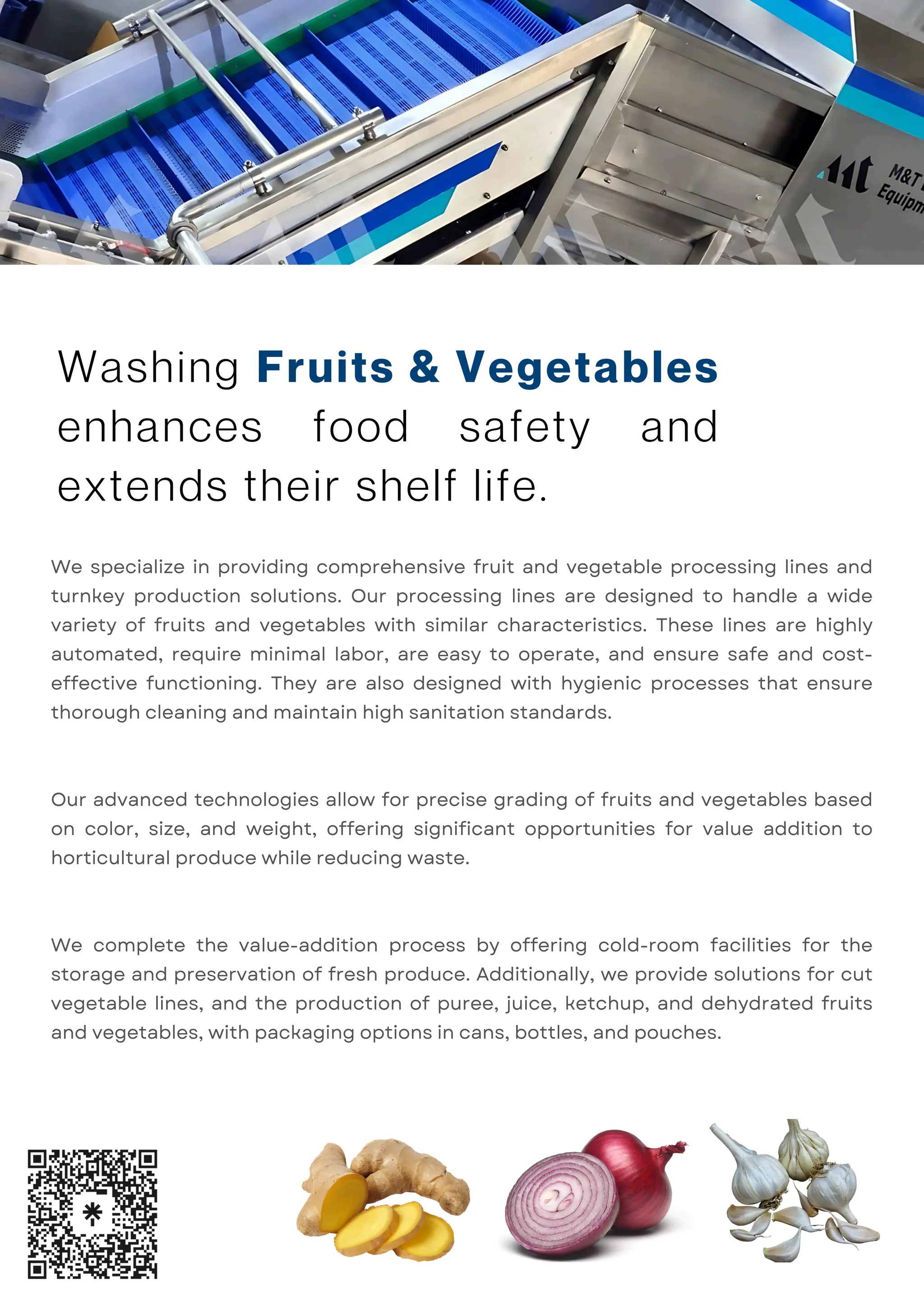 Fruits and Vegetable Processing Line, Mango processing Line, Dehydration, Banana Dehydration | PDF