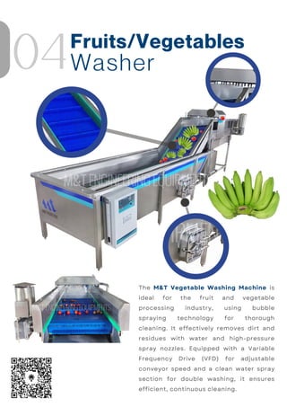 Fruits and Vegetable Processing Line, Mango processing Line, Dehydration, Banana Dehydration | PDF