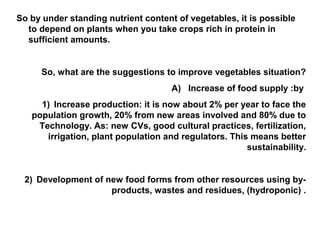Vegetable production course | PPT
