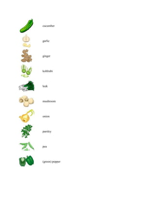 Vegetables | DOCX