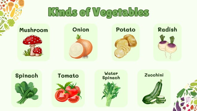vegetables for English elementary school | PPT