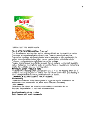 Vegetables and fruits frozen- projects | PDF