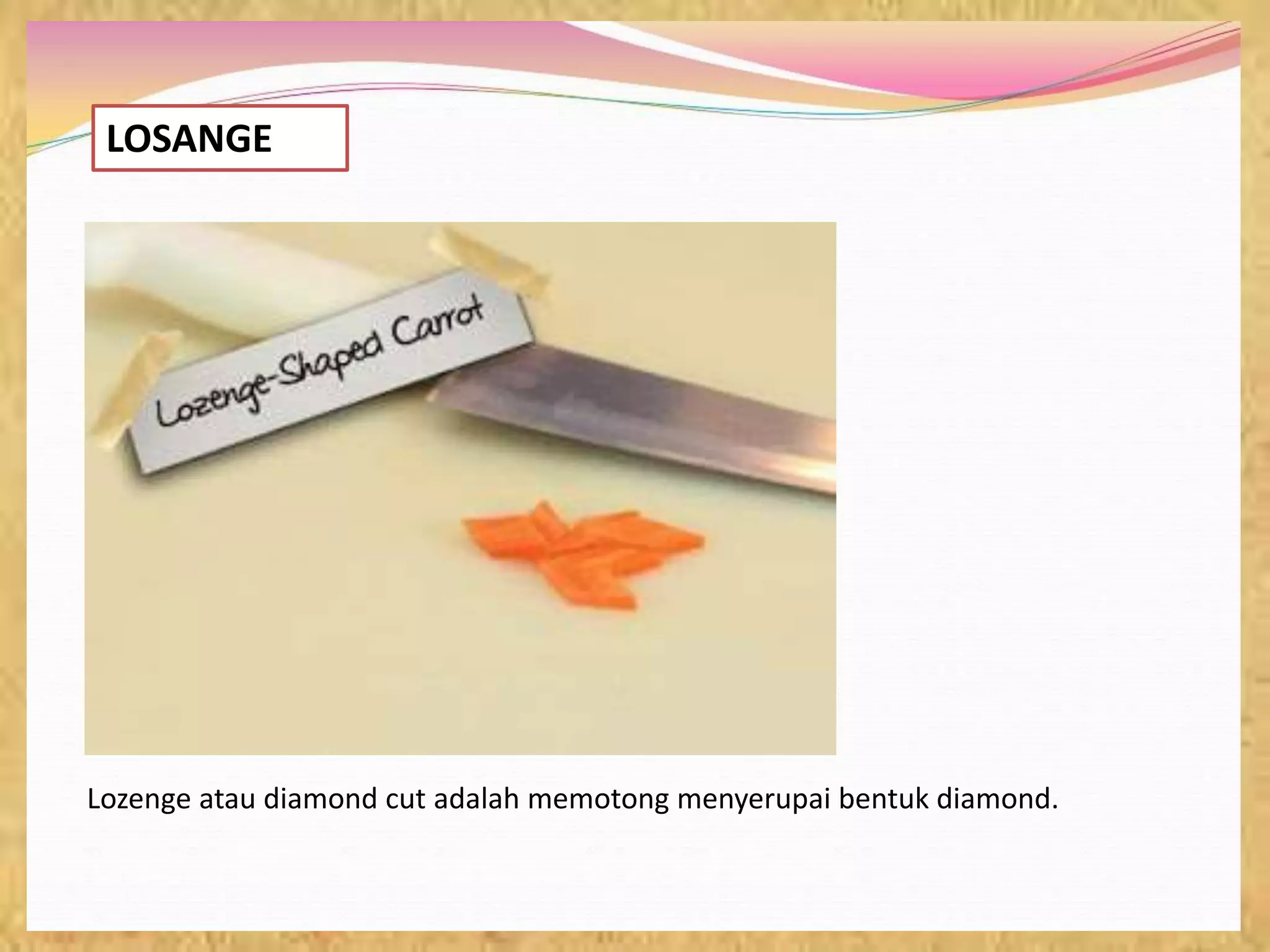 Jenis-Jenis Potongan Sayuran | PPTX