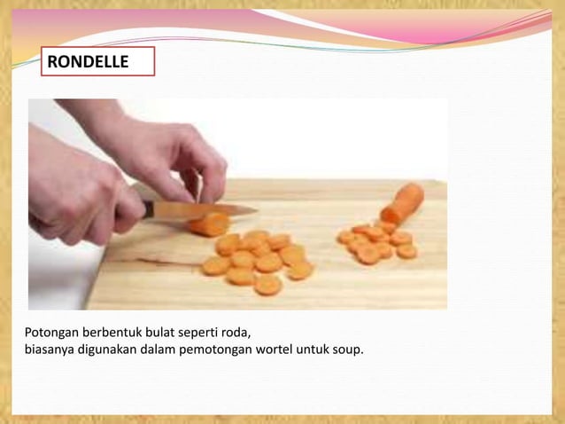 Jenis-Jenis Potongan Sayuran | PPTX