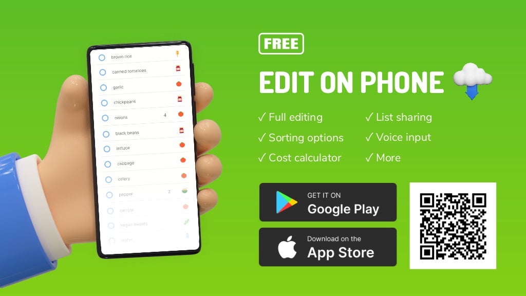 Vegetarian Diet Shopping List | PDF