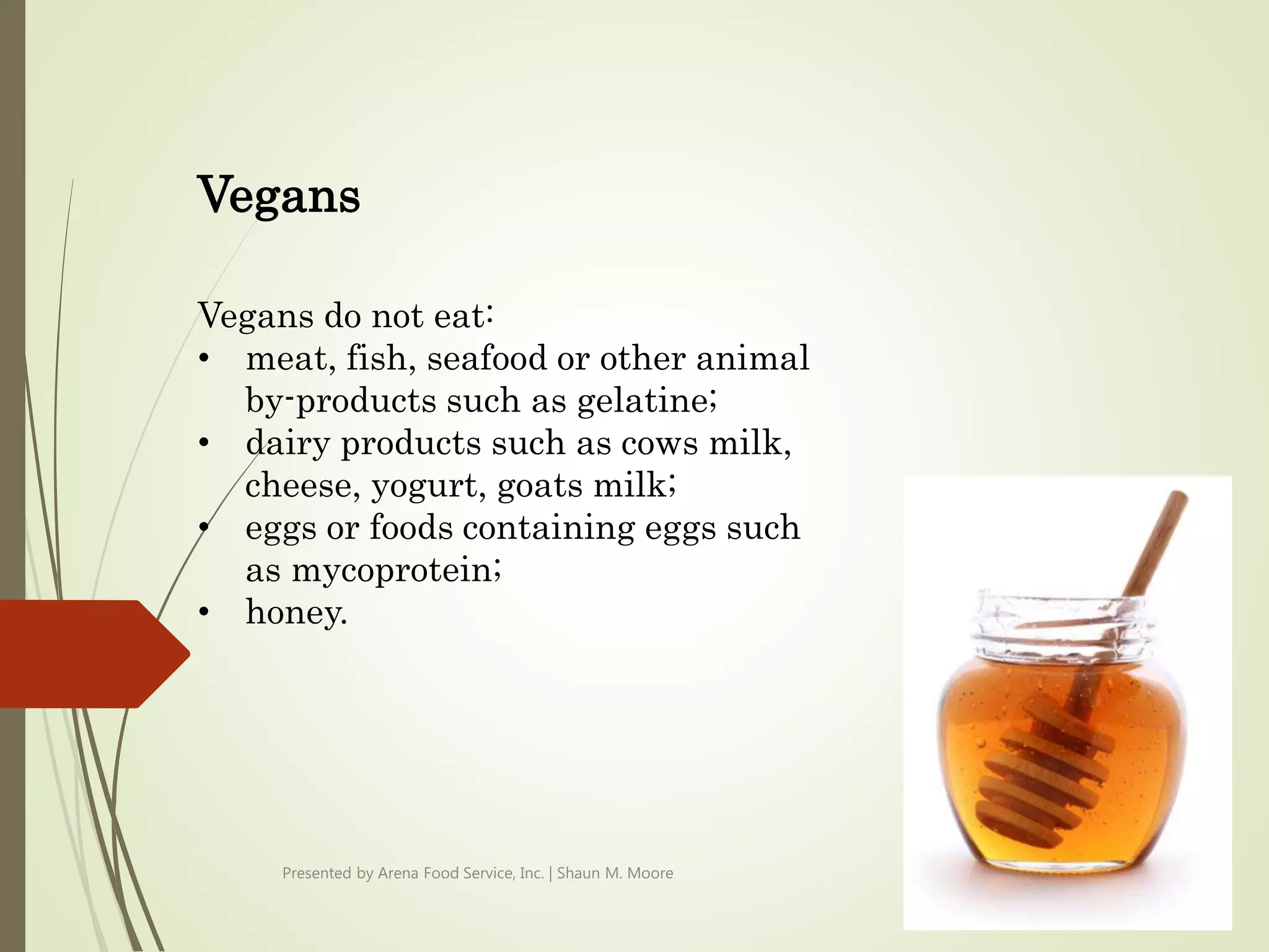 Vegetarian diets presentation | PPTX