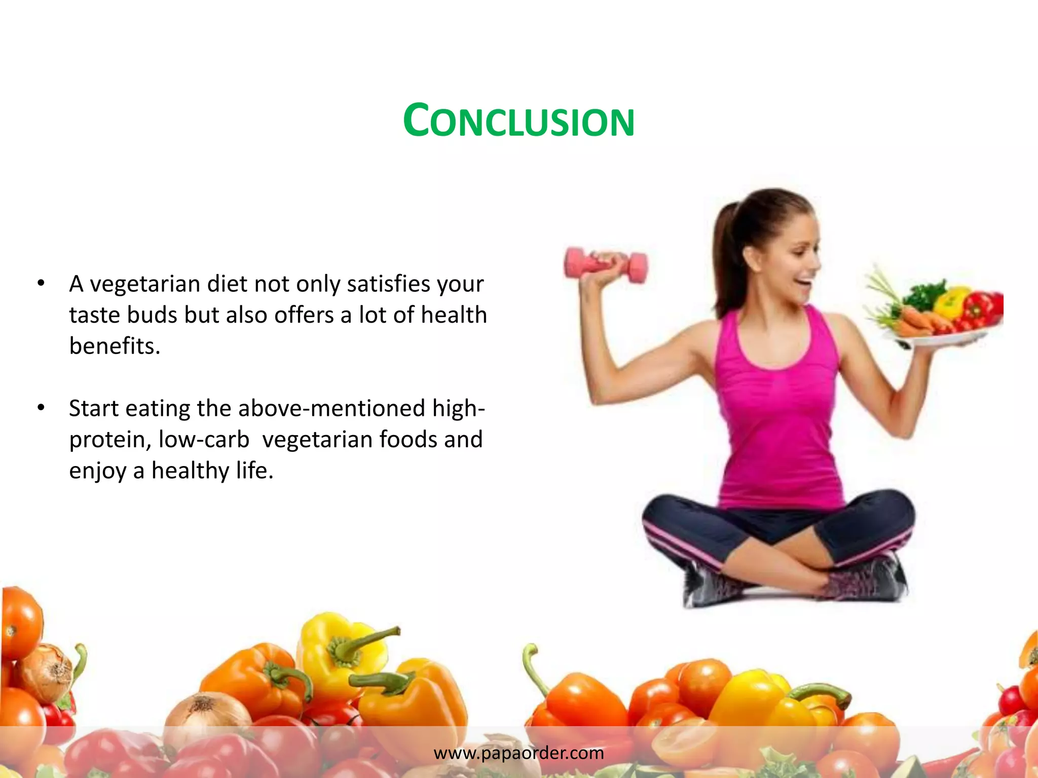 High Protein Vegetarian Foods | PPTX