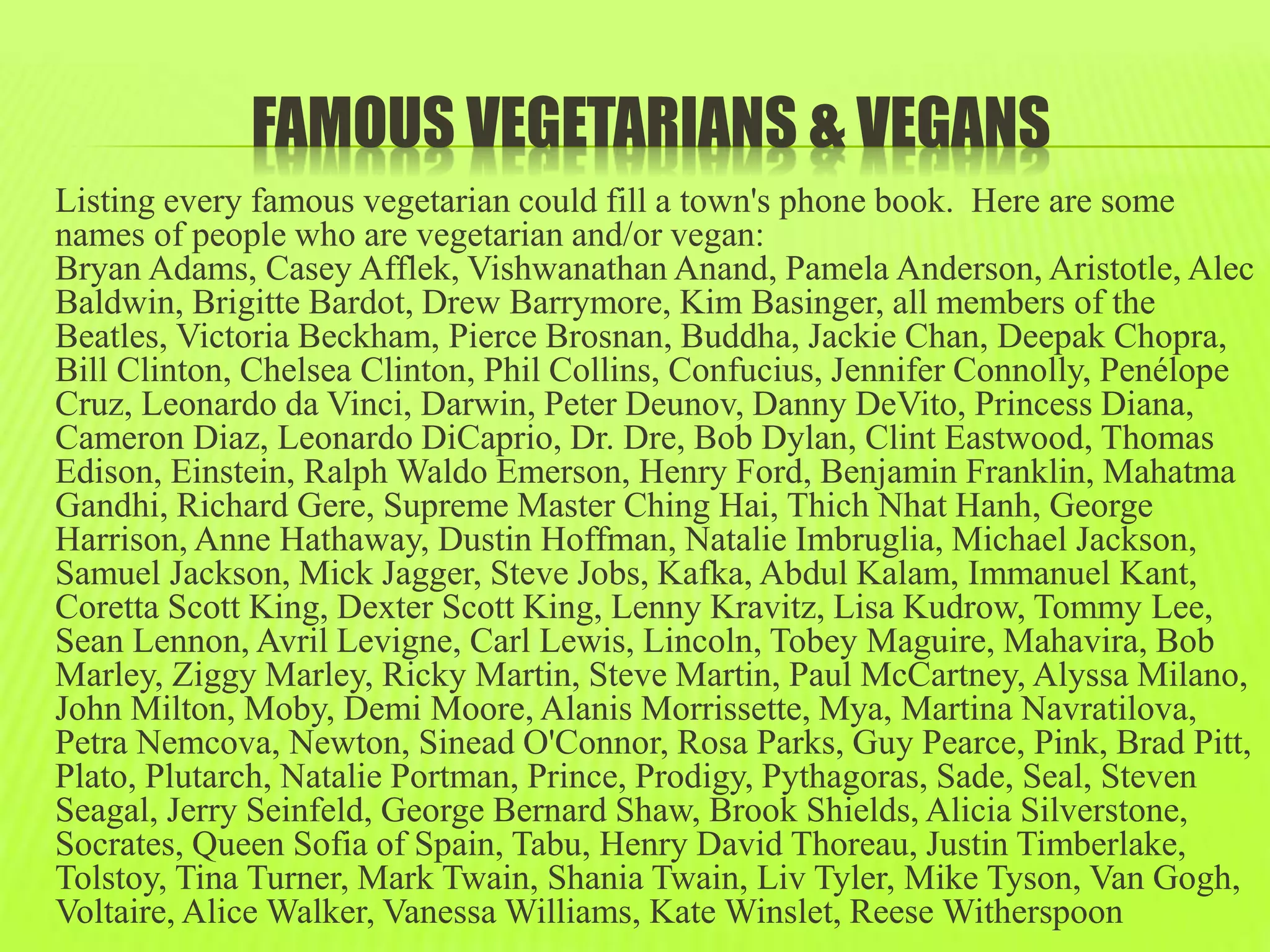 Vegetarianism & Veganism: the Right Choices | PPTX