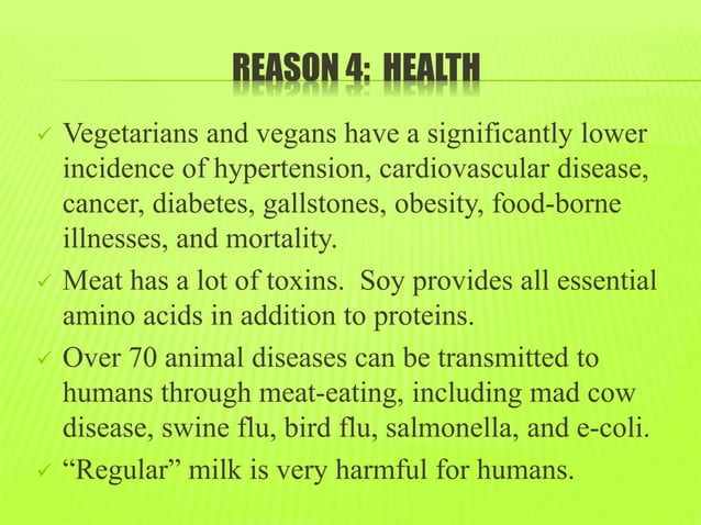 Vegetarianism & Veganism: the Right Choices | PPT