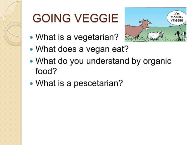 Vegetariansim for TESOL/TEFL/ESL | PPT