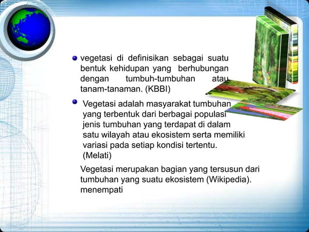 vegetasi tumbuhan | PPTX