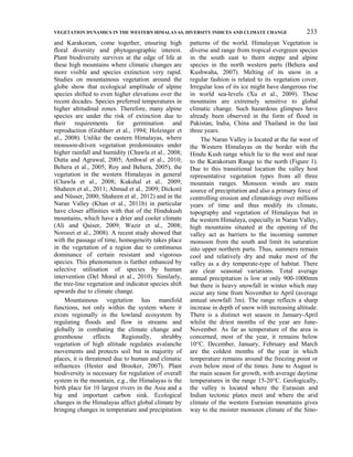 Vegetation dynamics in the western himalayas, diversity indices and climate change | PDF