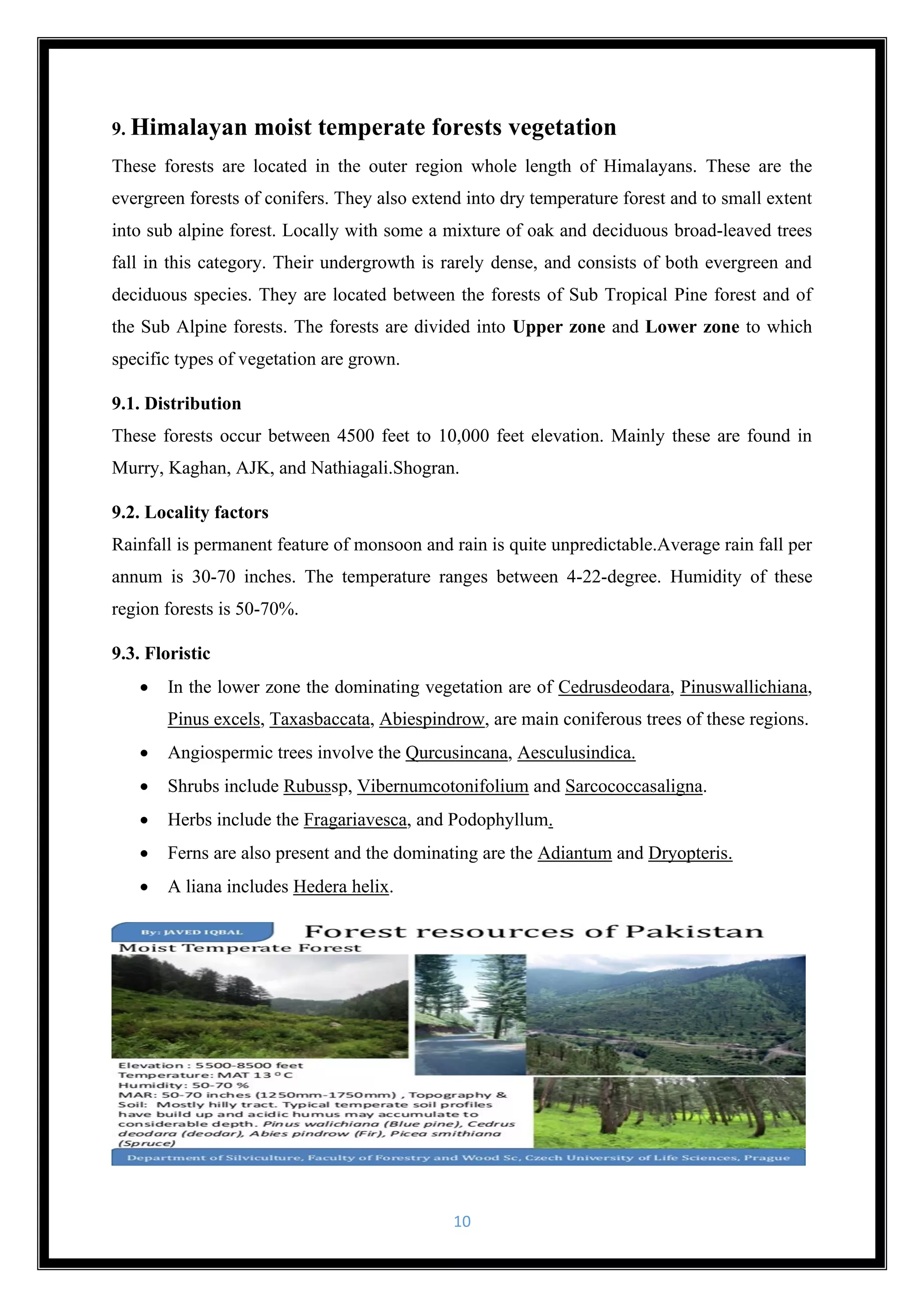 Vegetation of pakistan | PDF