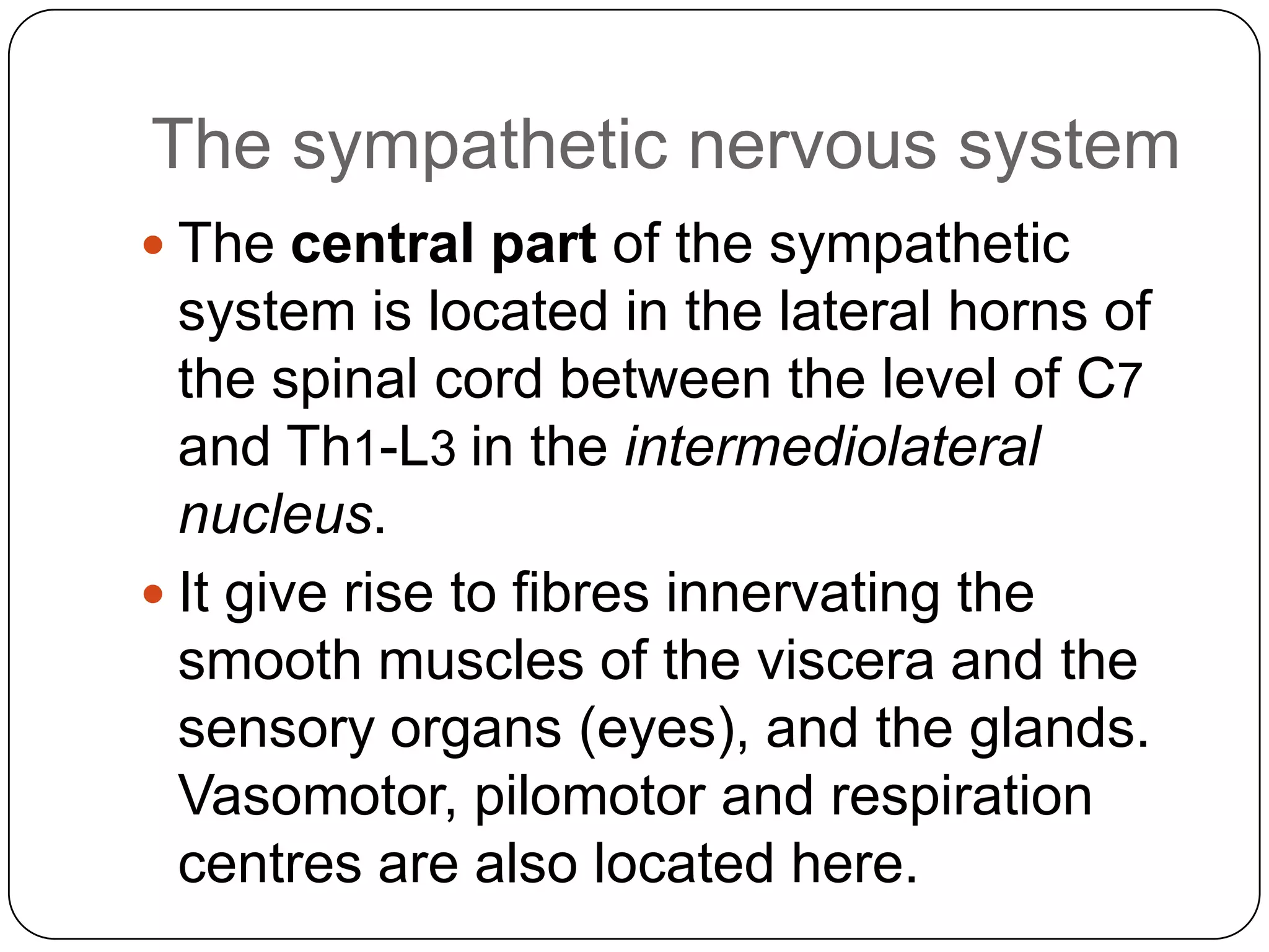 Vegetative (autonomic) system | PPTX | Brain and Nervous System Disorders | Diseases and Conditions