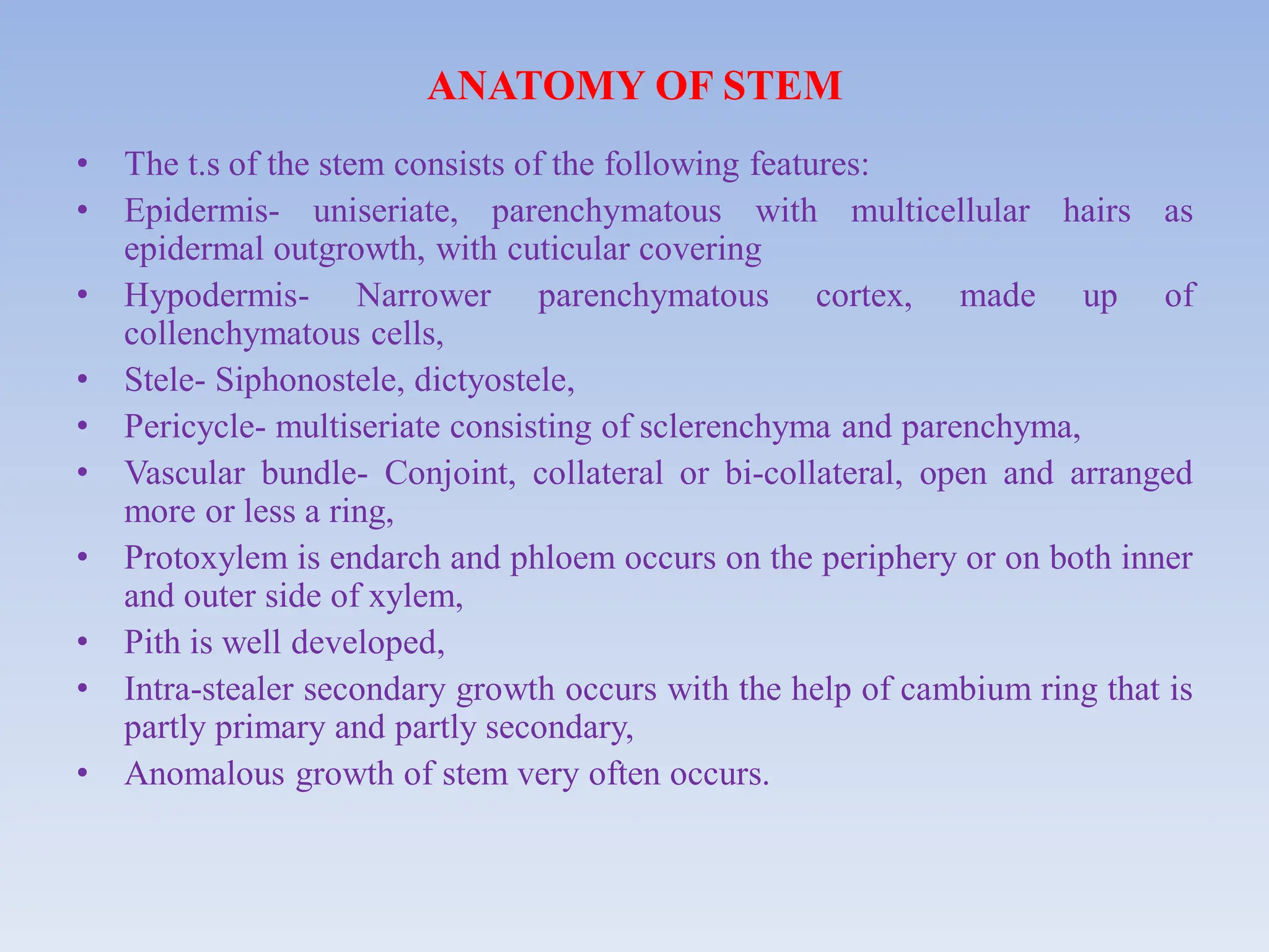 Vegetative morphology- A general account Stems with modifications. | PDF