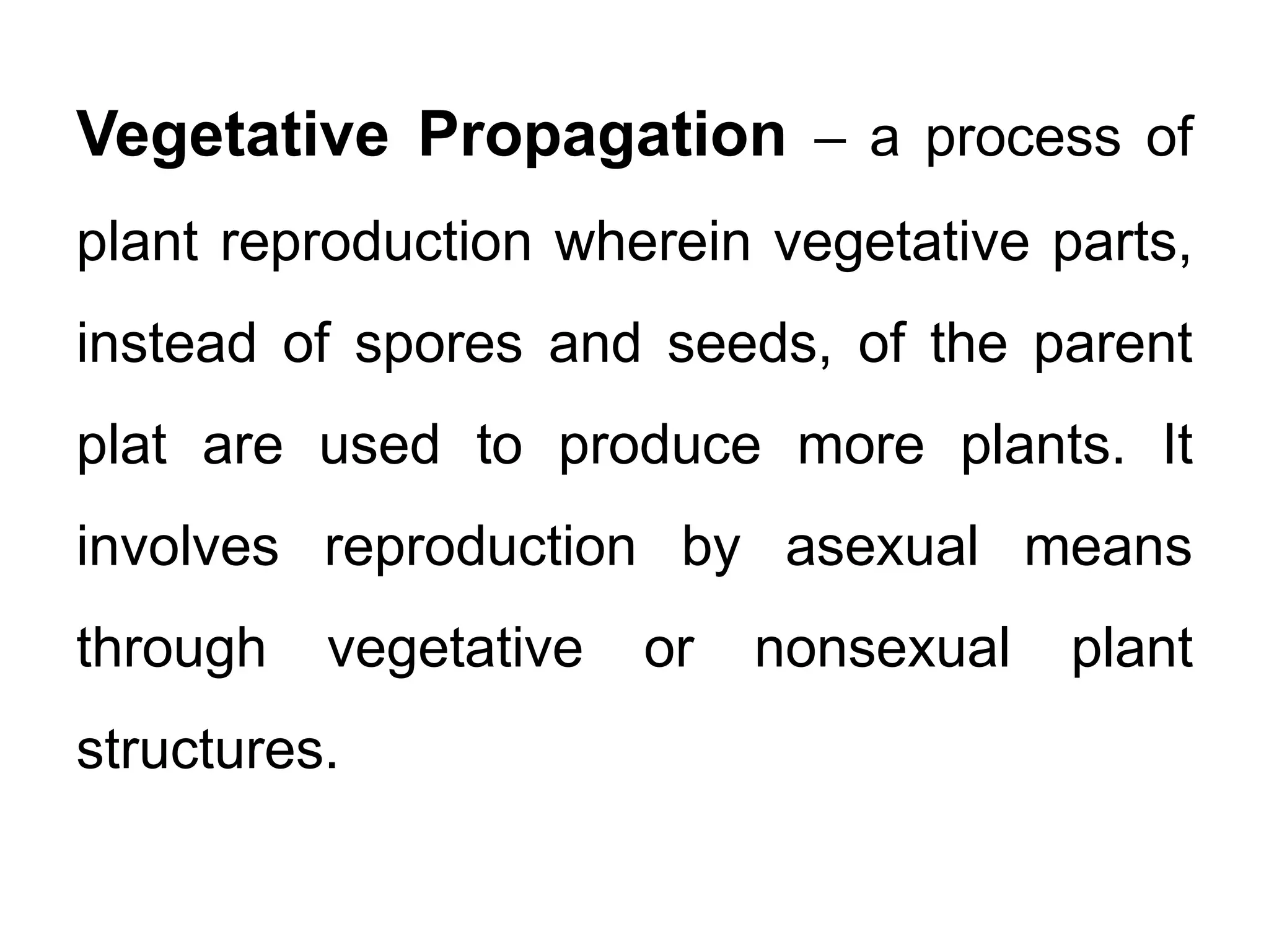 Vegetative propagation | PPTX