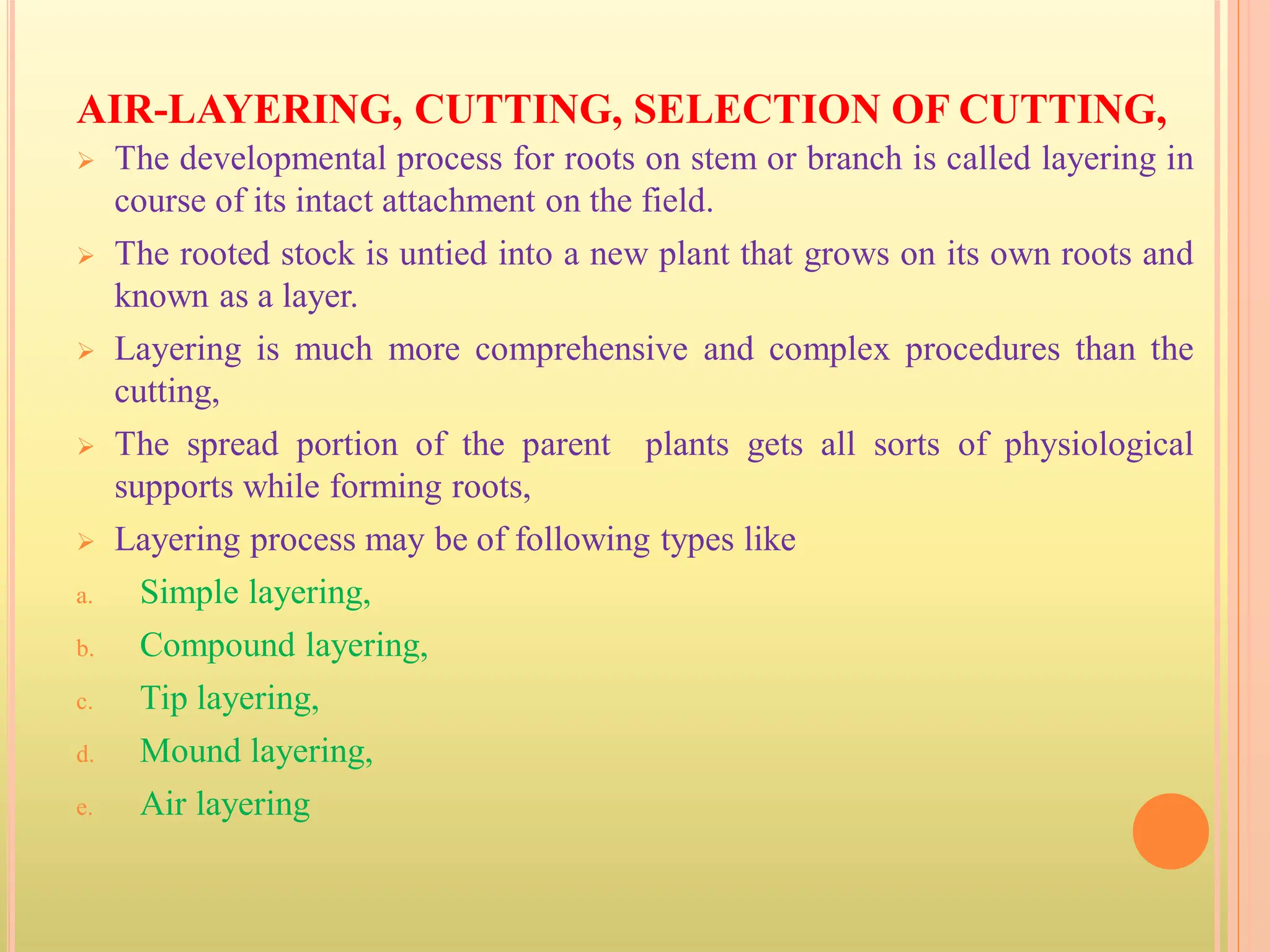 Vegetative Propagation in Plants with special reference to cutting ...