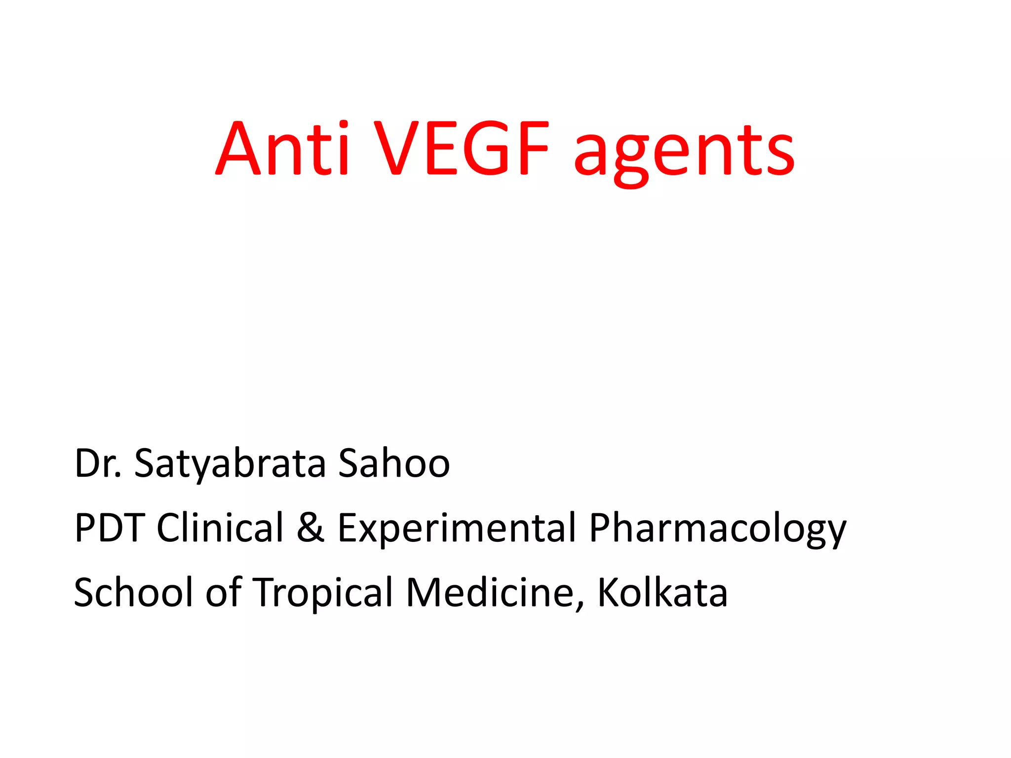 Vegf inhibitors | PPTX