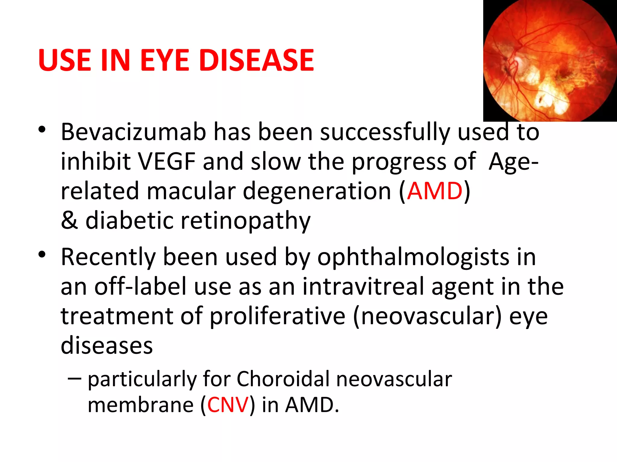 Vegf inhibitors for ophthalmic use | PPT