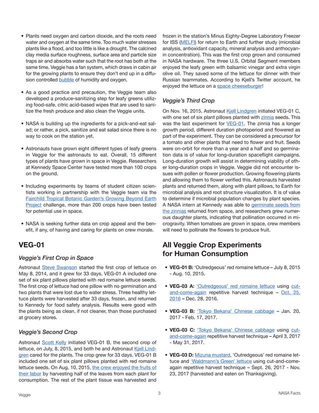 NASA Veggie | PDF