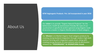 Vegiorganic startup story | PPT