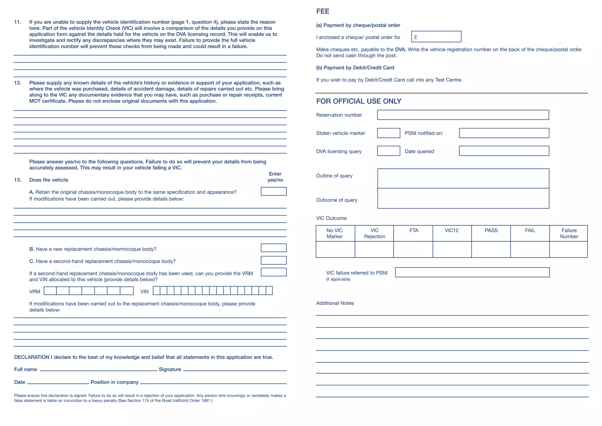 Vehicle identity-check-ni | PDF