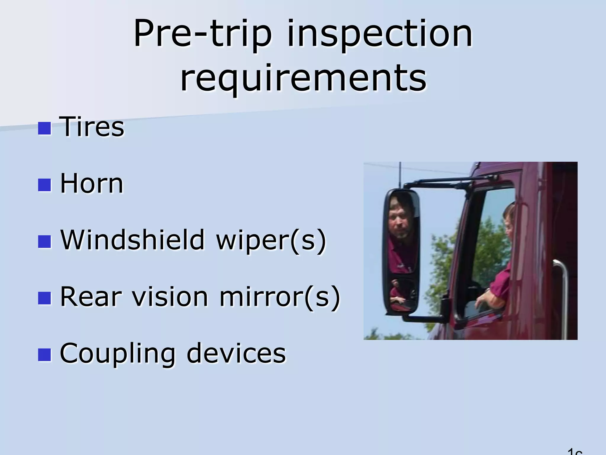 Vehicle Inspections Slideshow | PPSX