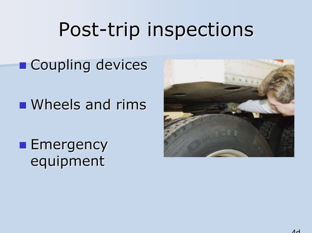 Vehicle Inspections Slideshow | PPSX | Commercial Trucks | Auto Body Styles
