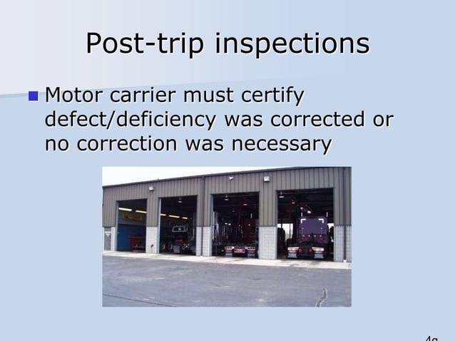 Vehicle Inspections Slideshow | PPSX | Commercial Trucks | Auto Body Styles