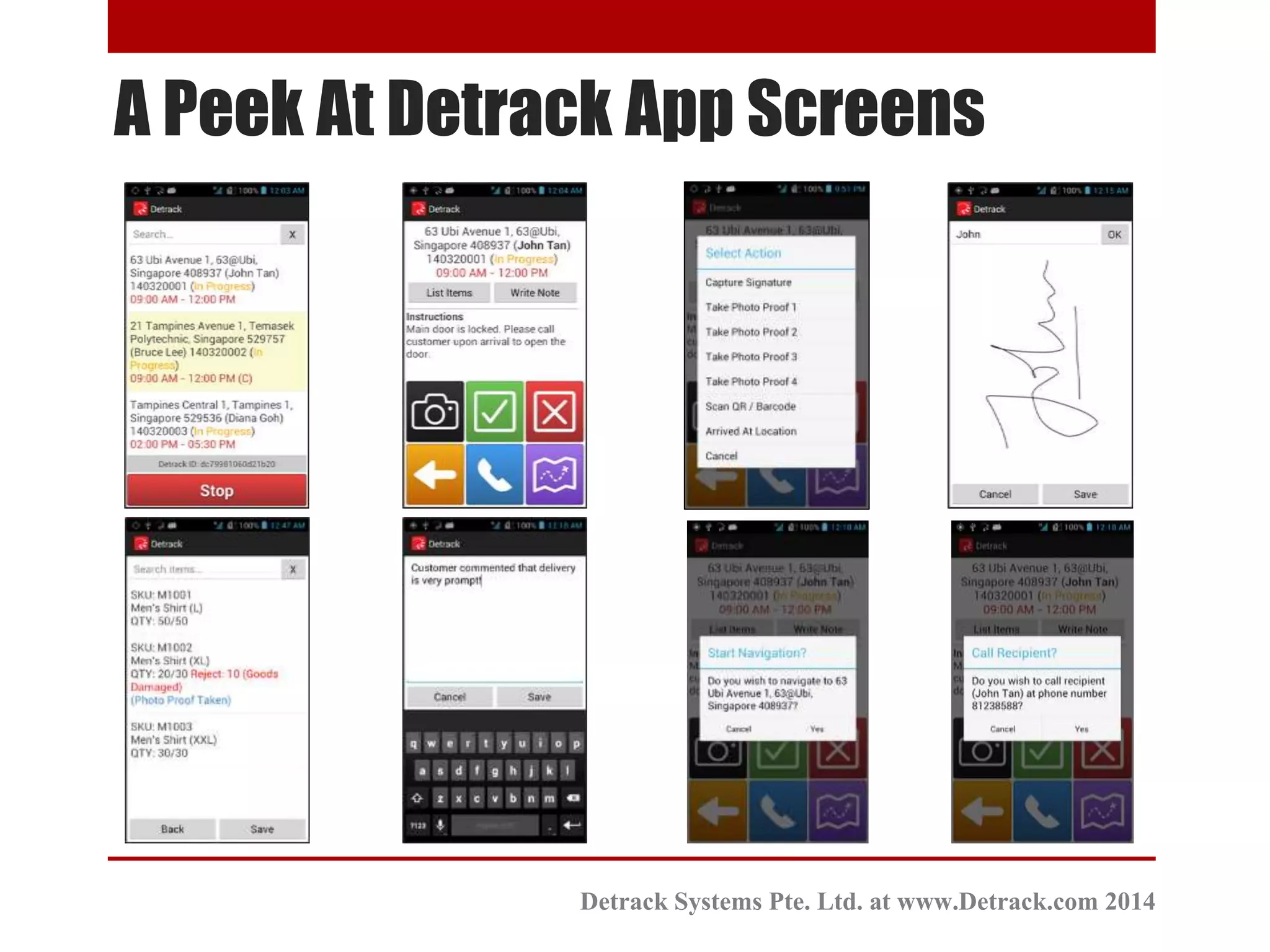 Vehicle Tracking & Proof Of Delivery (POD) Solution By Detrack | PPTX