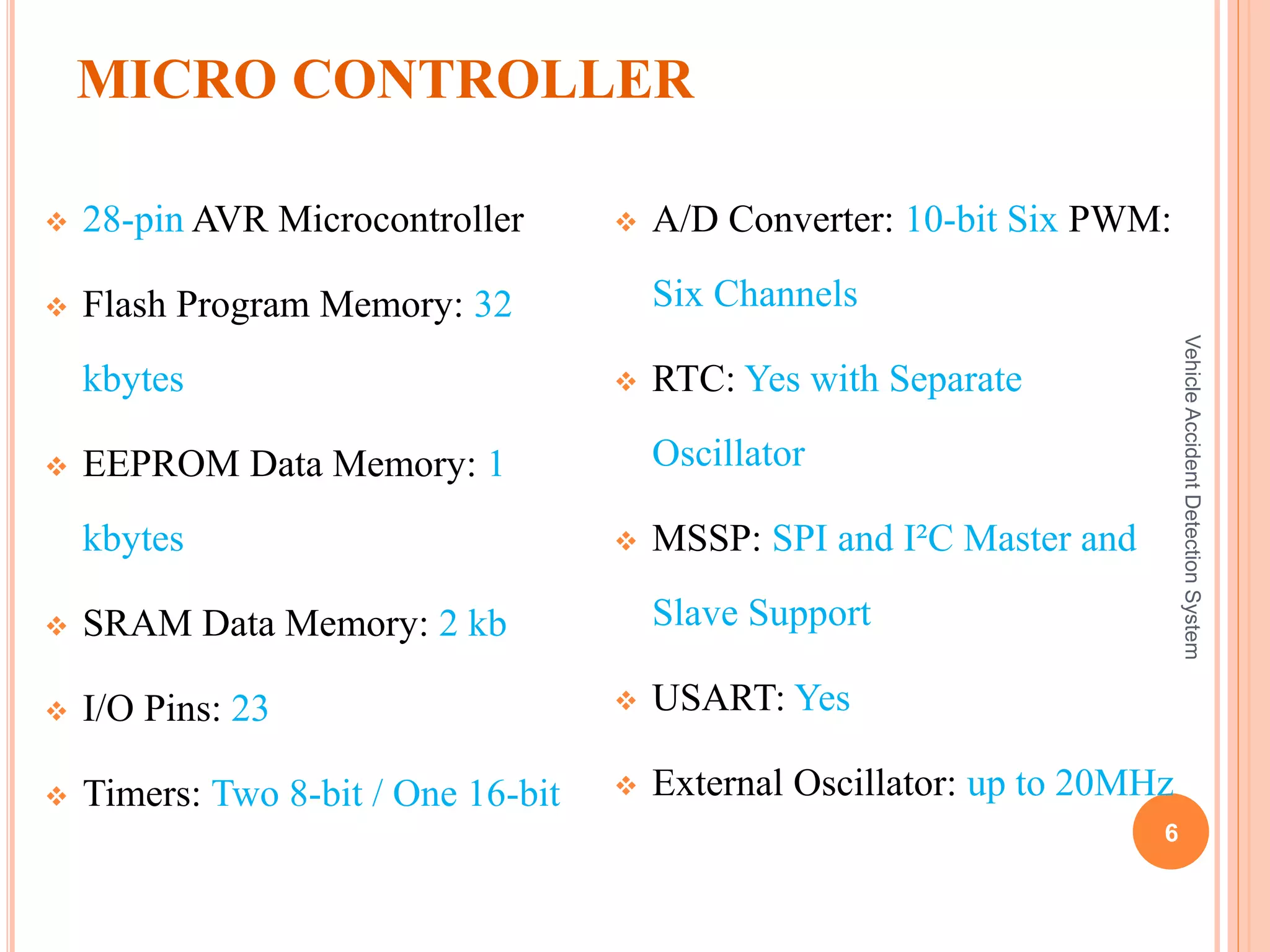 Vehicle Accident Detection And Messaging System Using Gsm And Arduino Pptx