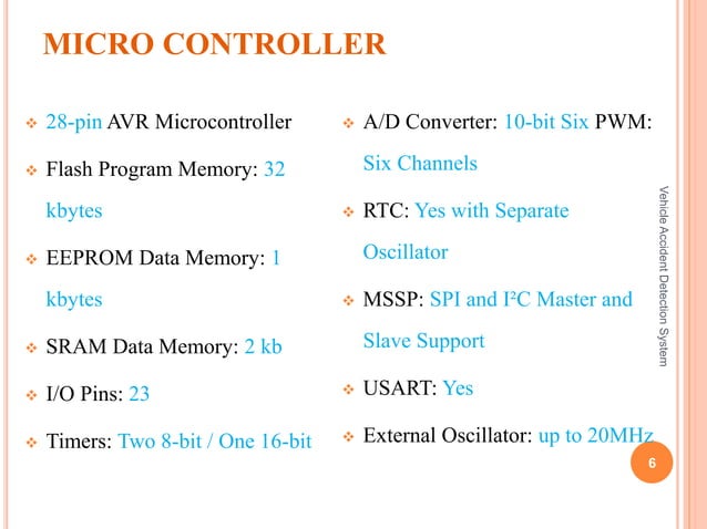 Vehicle Accident Detection And Messaging System Using Gsm And Arduino Pptx