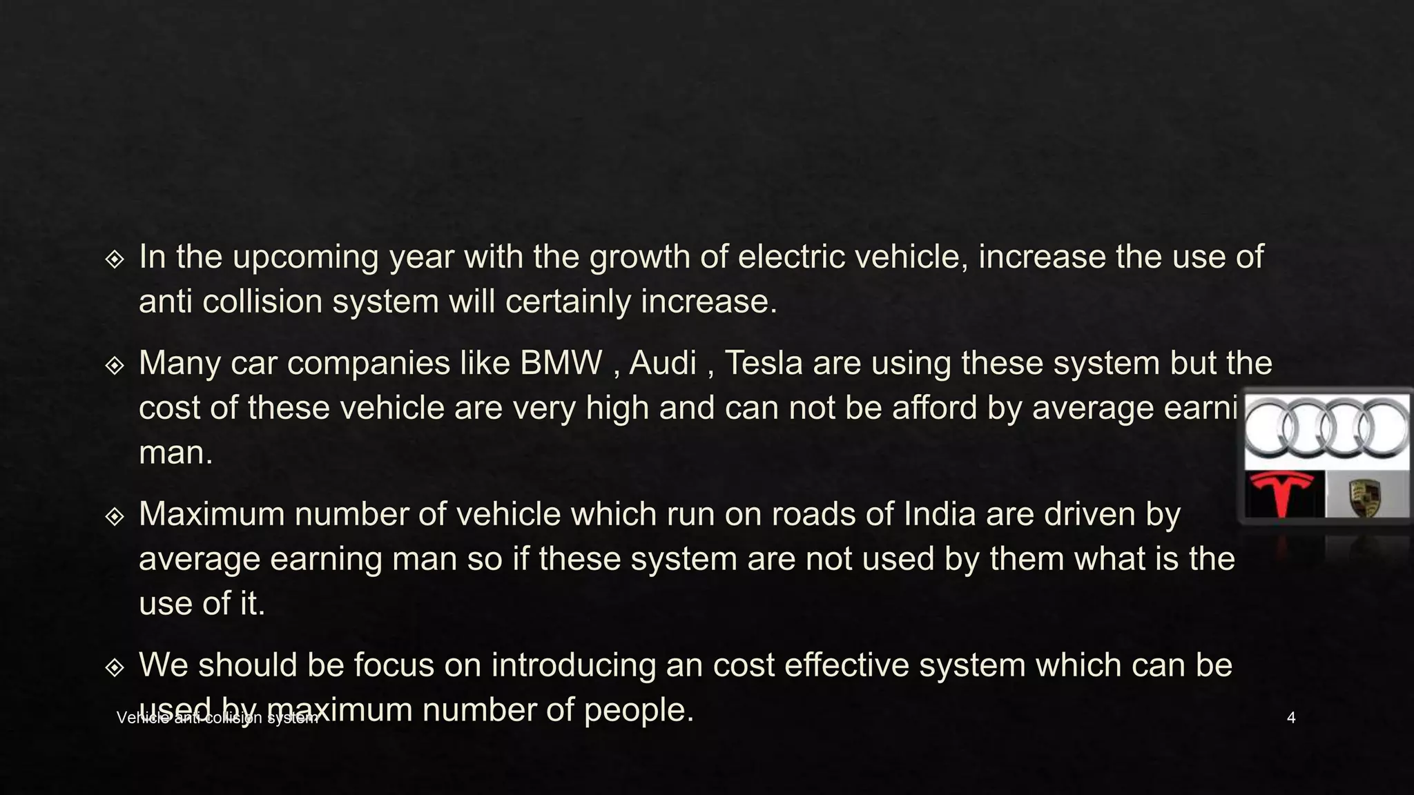 Vehicle anti collision system | PPTX