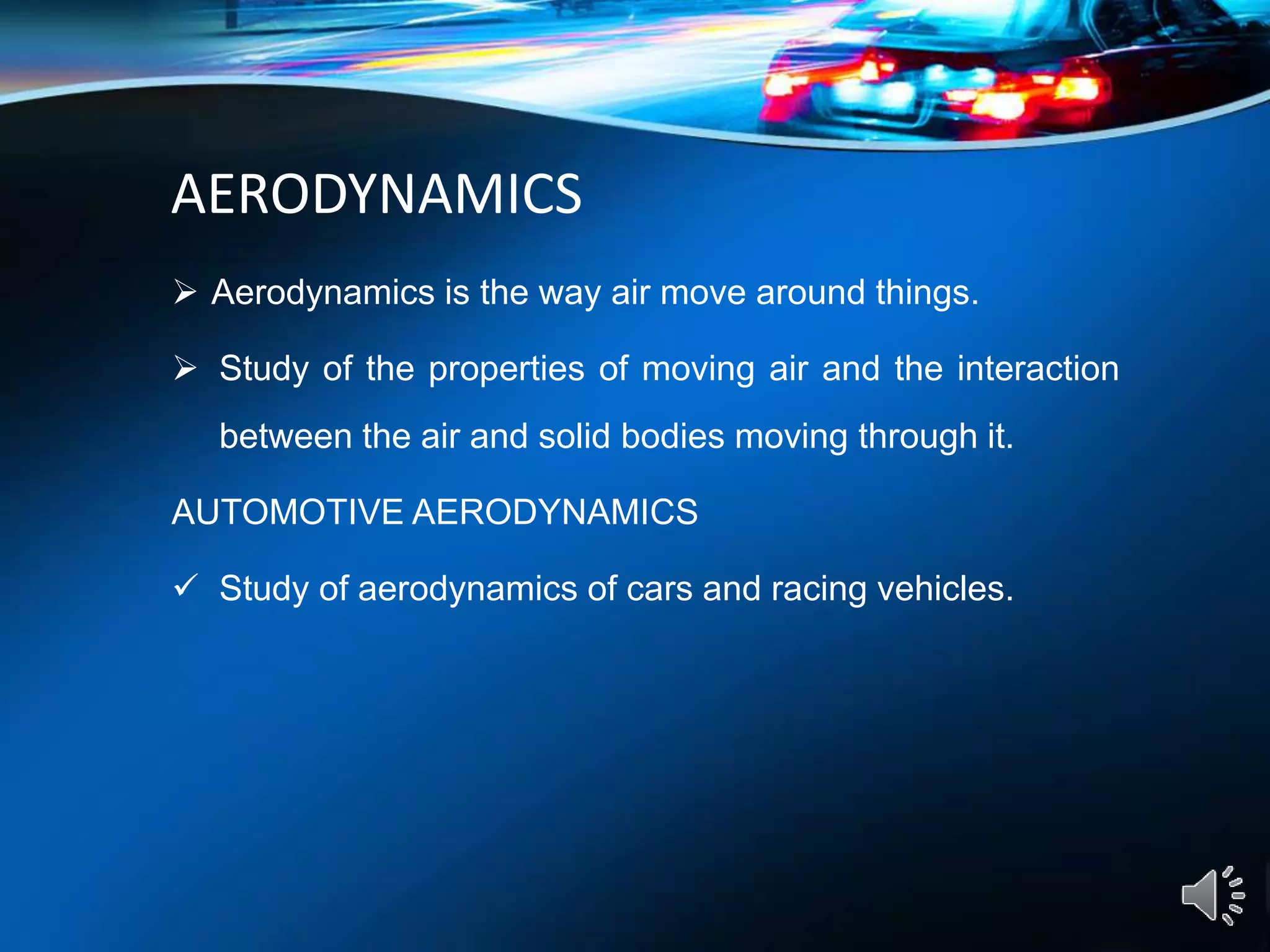 Vehicle body Aerodynamics | PPTX