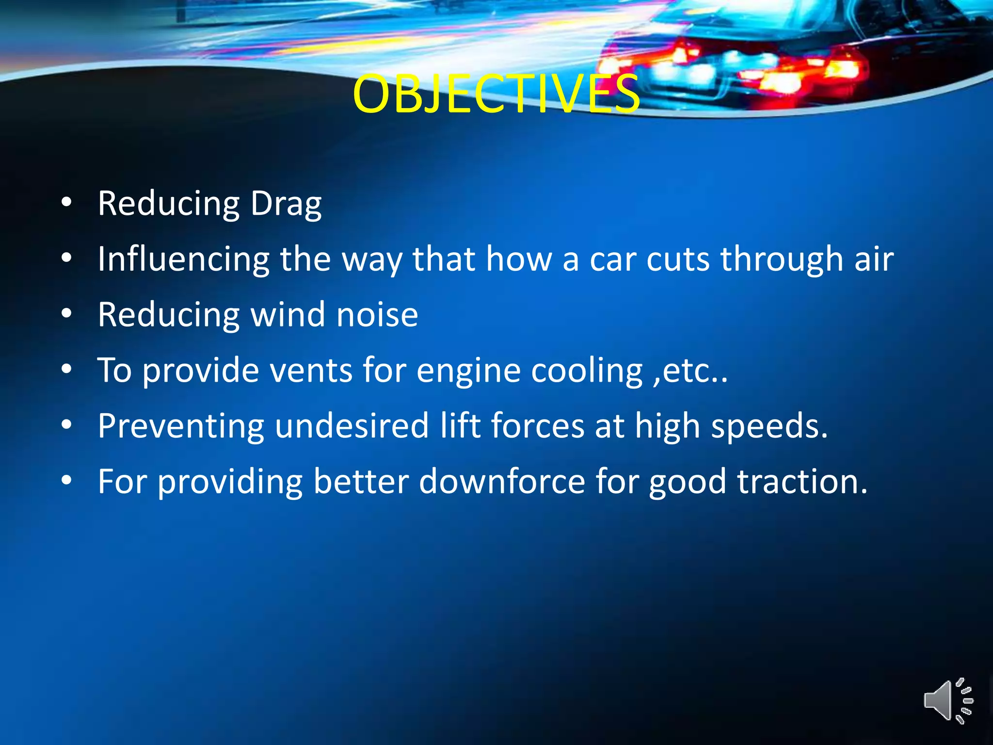 Vehicle body Aerodynamics | PPTX