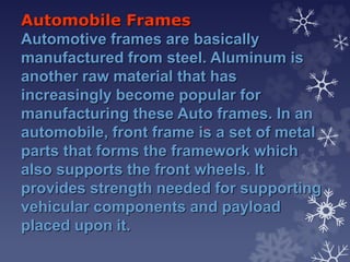 VEHICLE CHASSIS AND VEHICLE PACKAGING STUDY | PPT