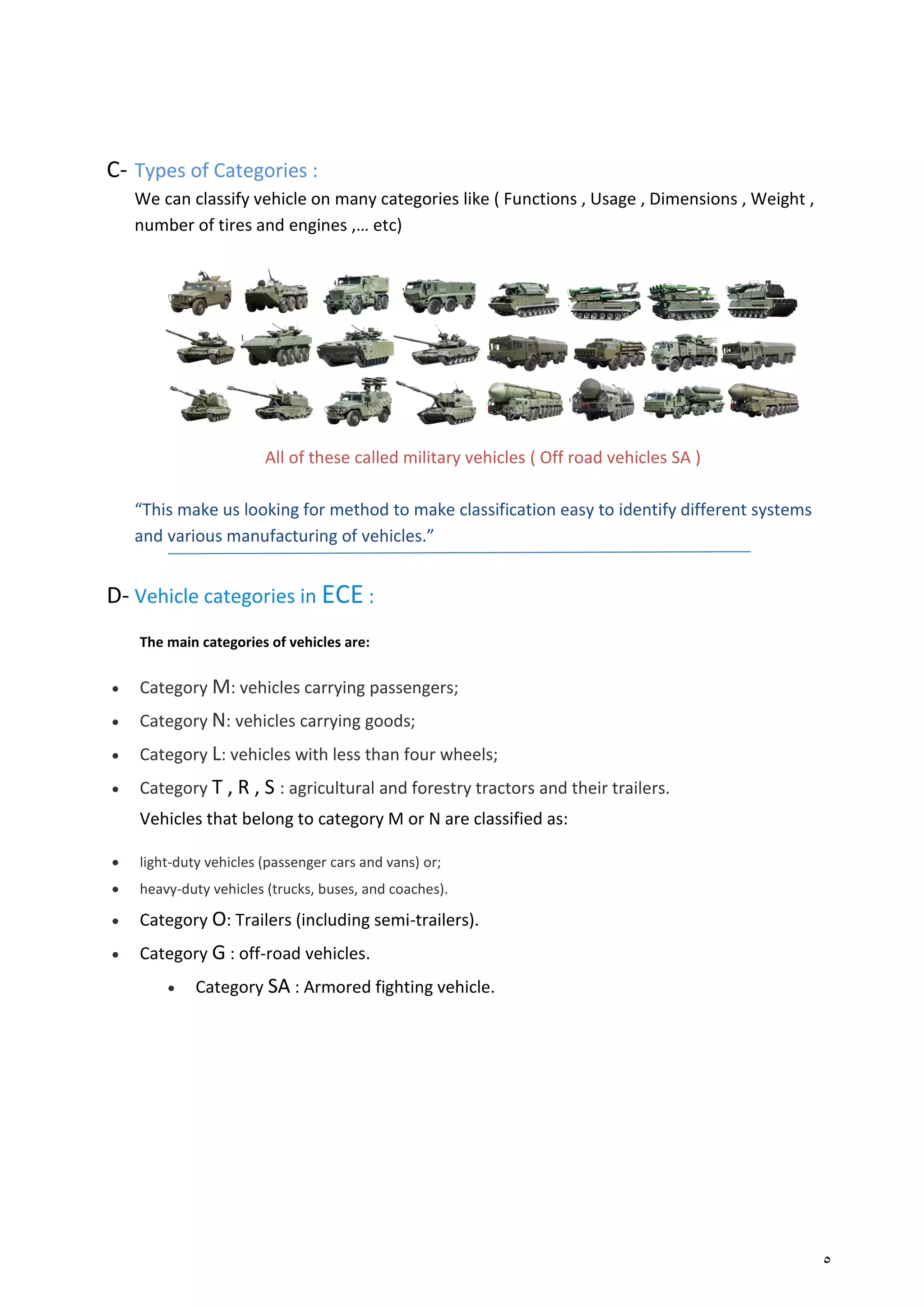 Vehicle classification | PDF
