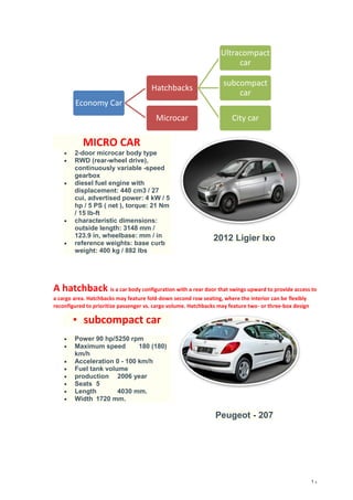 Vehicle classification | PDF