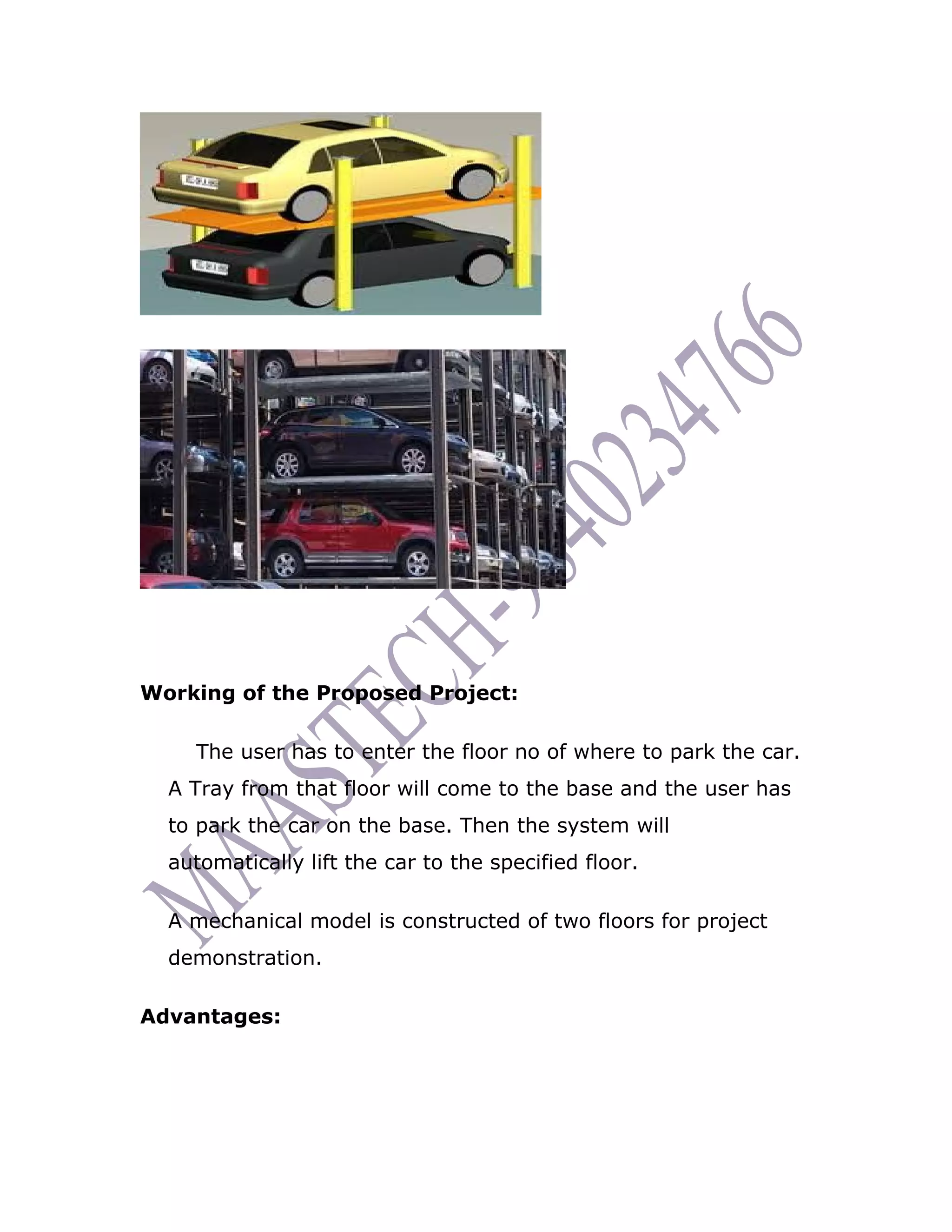 MECHANICAL PROJECT ABSTRACT-Vehicle control system for automatic valet ...