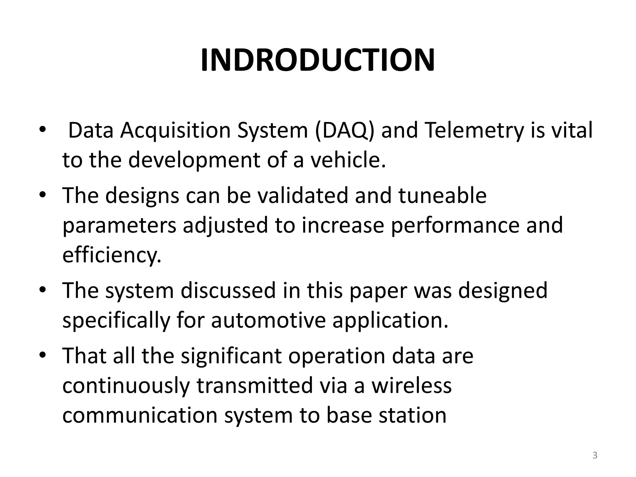 GSM Based Vehicle Data Acquisition and Telemetry System | PPTX ...