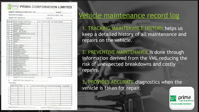 VEHICLE DEFECT REPORTING AND MAINTENACE LOGBOOK KEEPING.pptx
