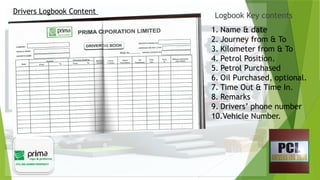 VEHICLE DEFECT REPORTING AND MAINTENACE LOGBOOK KEEPING.pptx