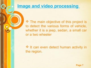 Vehicle detection through image processing | PPT
