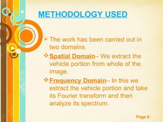 Vehicle detection through image processing | PPT