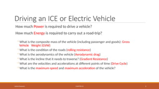 Vehicle Dynamics of electrical--vehicles | PPTX